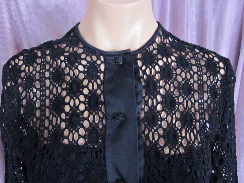 Vintage Hauser Modell Lace Blouse / Fits XS-S / 50s Lace Blouse ...