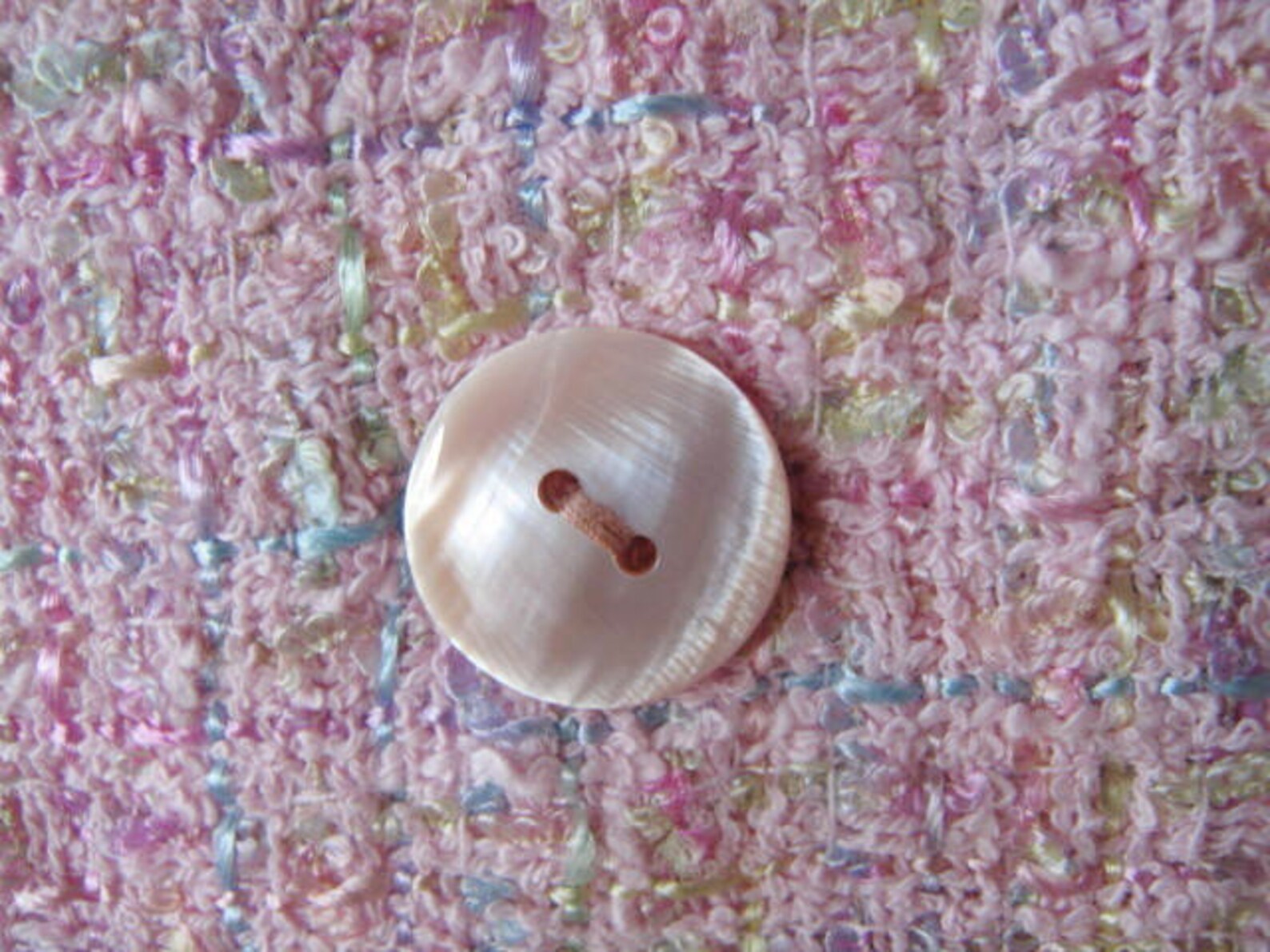 Anne Dee Goldin Tweed Jacket / Fits M / Pink Tweed Jacket / Fringed ...