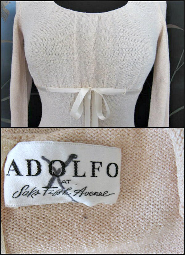 ADOLFO Gown / Fits XS-S / Mod Adolfo at Saks Fifth Ave Dress / Mod ...