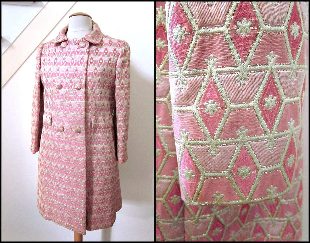Vintage Lame' Coat / Fits M / 60s Metallic Lame' Coat / Palm Beach ...