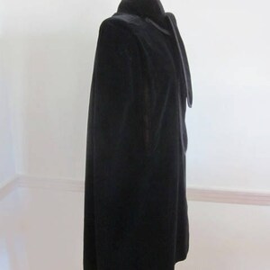 Vintage Velvet Cape / Black Velvet Cape / Alorna Velvet Cape / Vintage ...