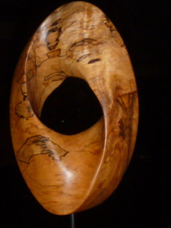 Large Mobius Strip. Oval Eye Hand Carved Vertically Mounted | Etsy