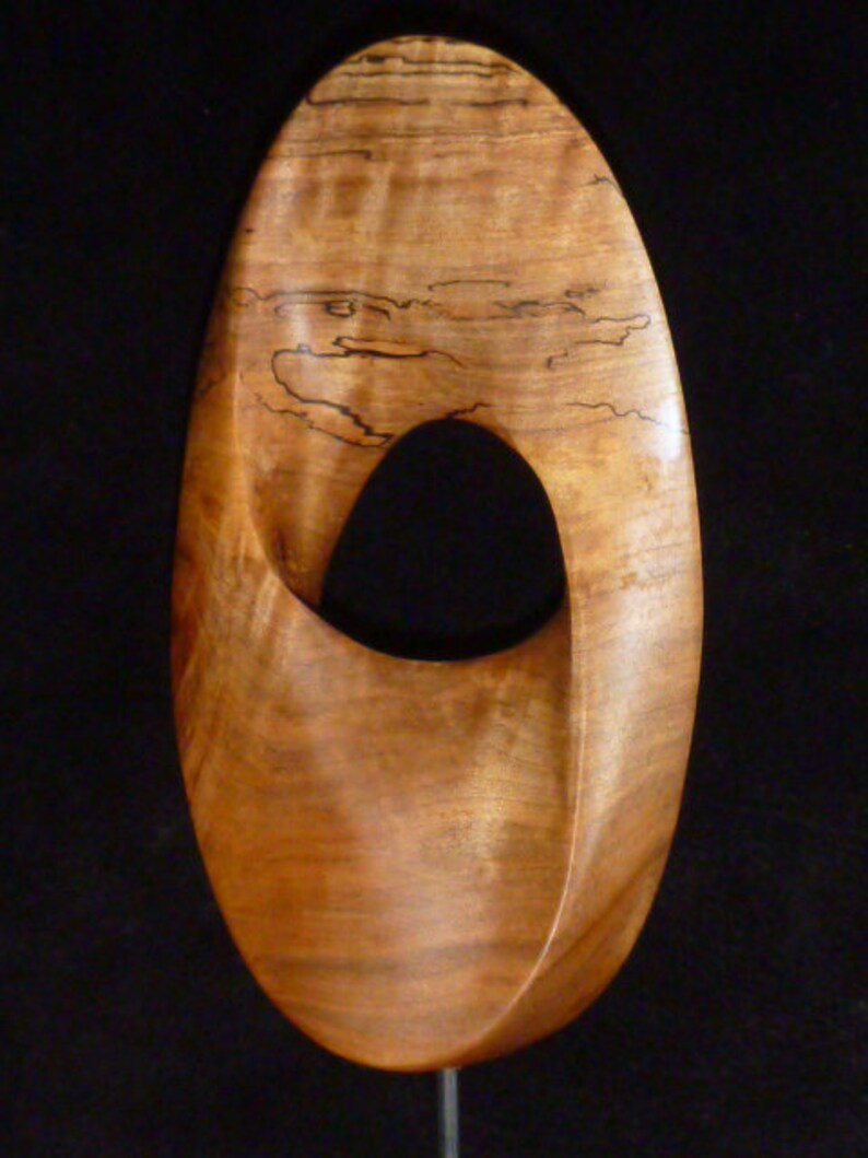 Large Mobius Strip. Oval Eye Hand Carved Vertically Mounted - Etsy