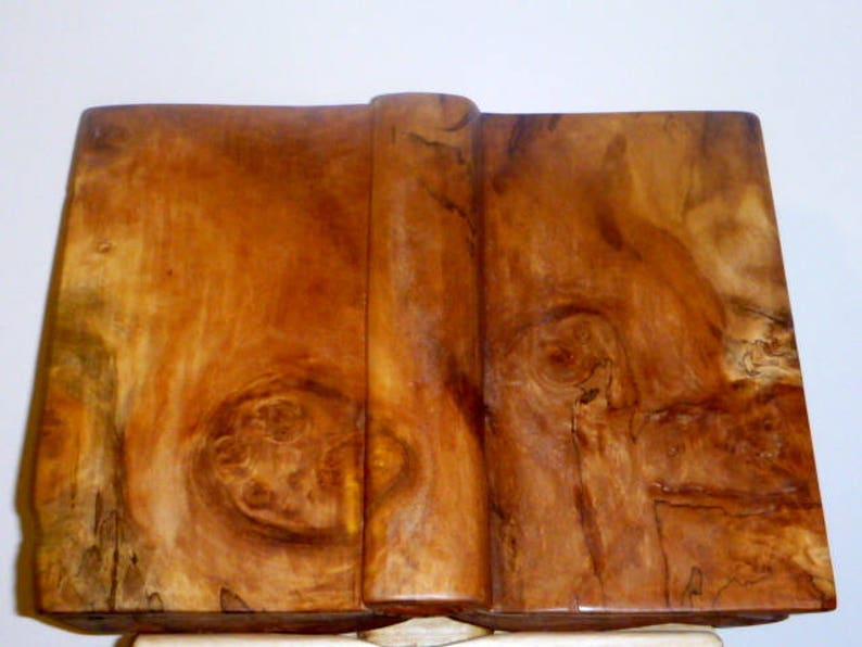 Vintage Open Book Hand Carved Wood Book / Bible / - Etsy UK