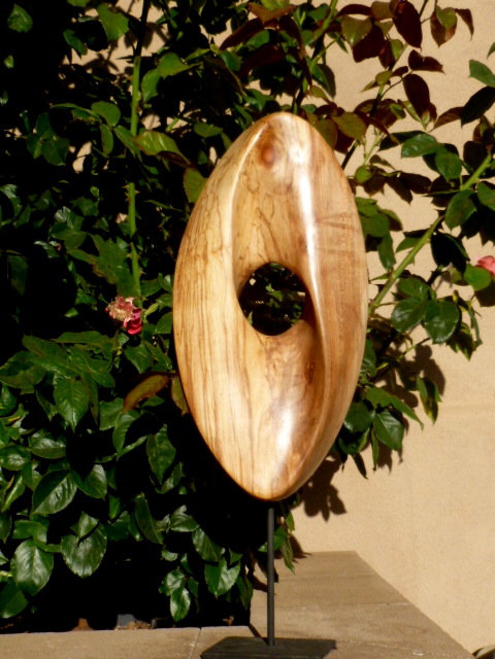 Large Mobius Strip. Oval Eye Hand Carved Vertically Mounted | Etsy