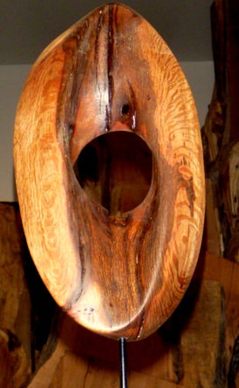 Large Mobius Strip. Oval Eye Hand Carved Vertically Mounted | Etsy