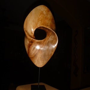 Large Mobius Strip. Oval Eye Hand Carved Vertically Mounted - Etsy