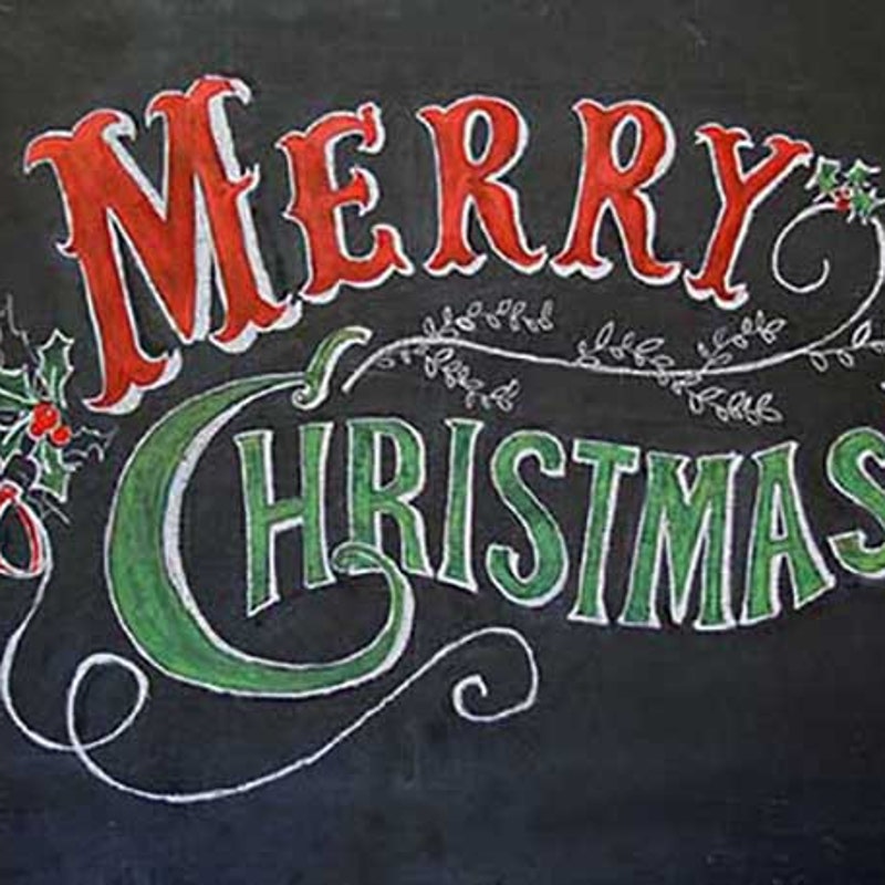 Christmas Chalkboard - Etsy
