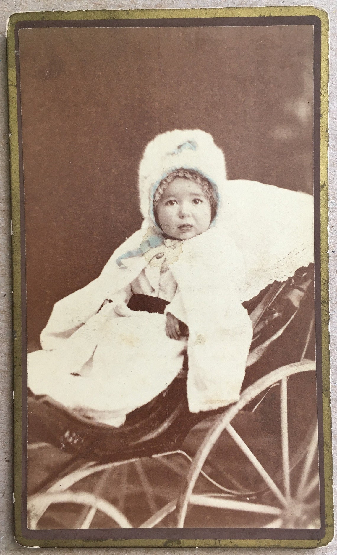 1870's CDV Photo of IDENTIFIED Baby Girl in Winter Clothes - Etsy