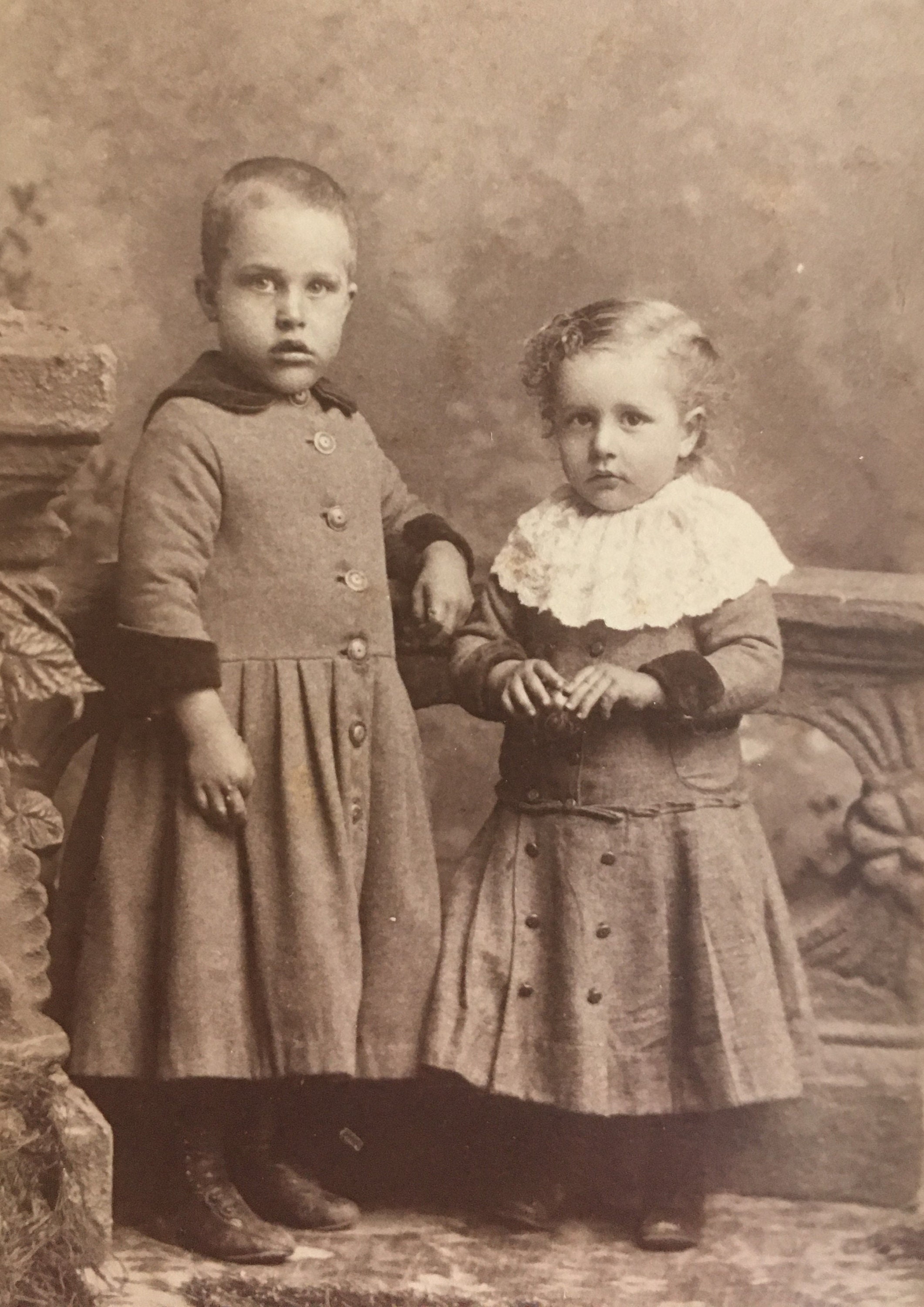 1870's CDV Photograph Lot of Cute LITTLE Kids Girls and Boys in Dresses ...