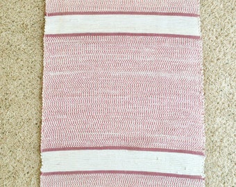 White rag rug | Etsy