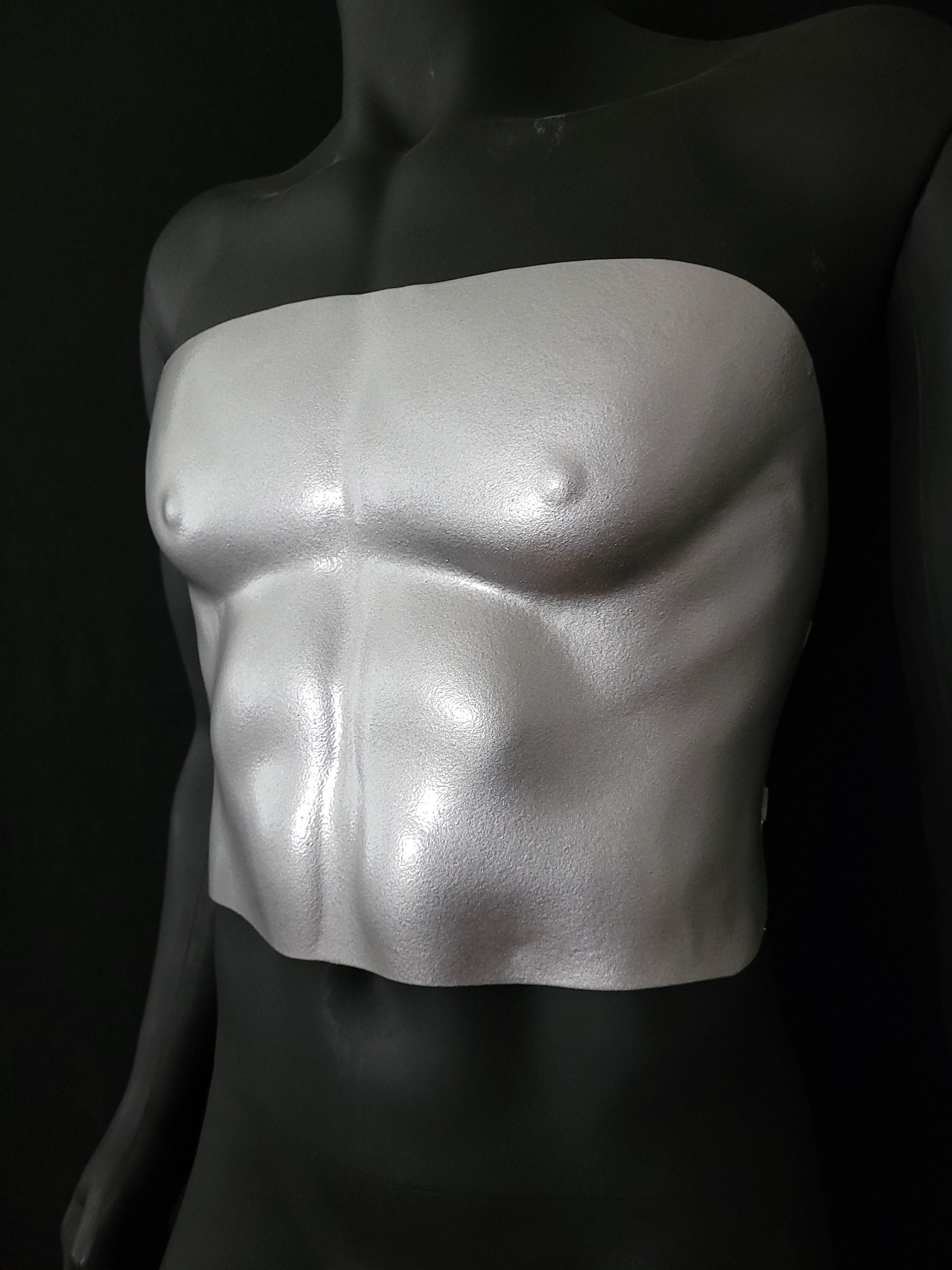 Men's Silver Waist Corset Chest Plate Armor Chrome - Etsy