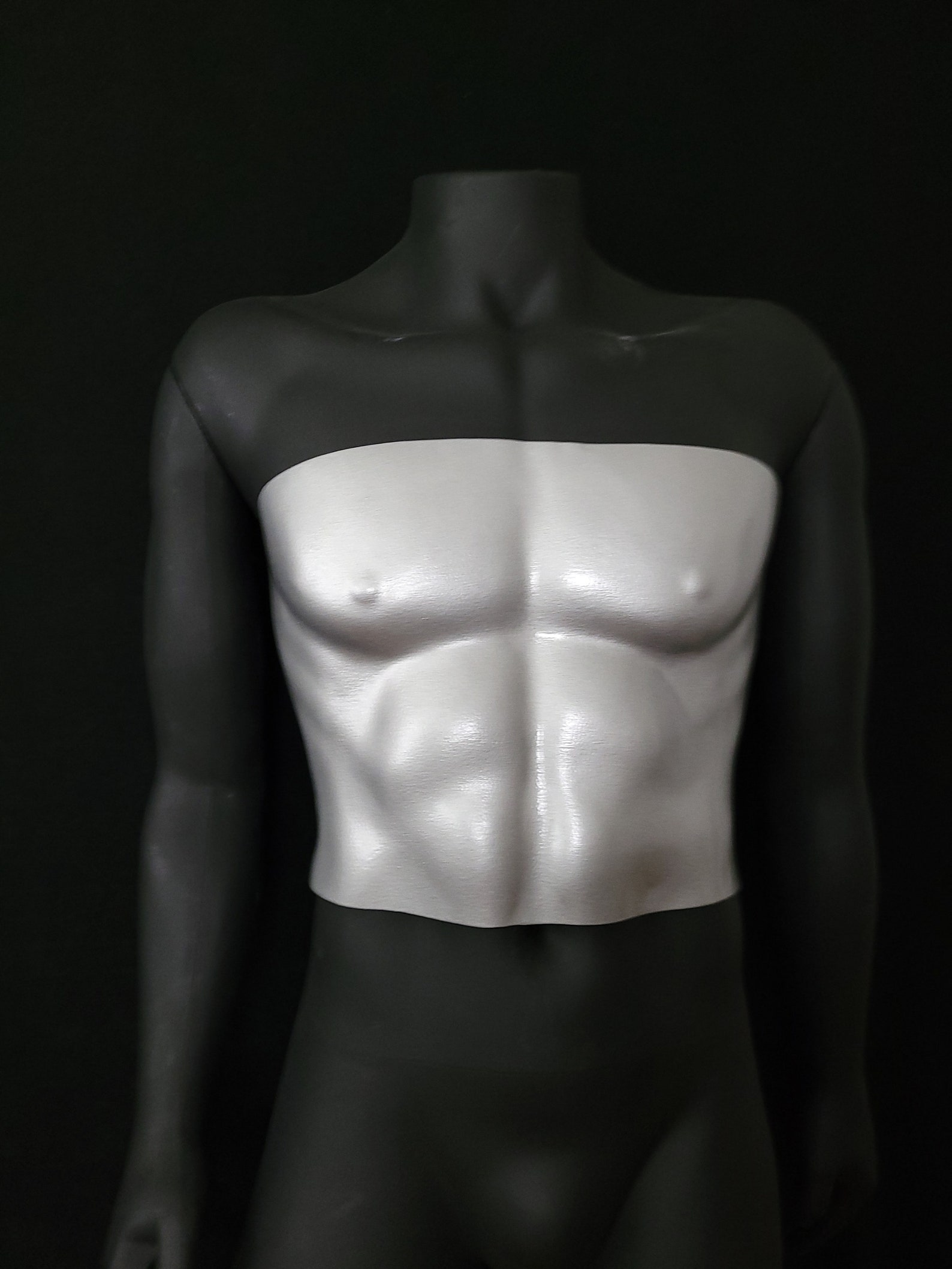 Men's Silver Waist Corset Chest Plate Armor Chrome - Etsy