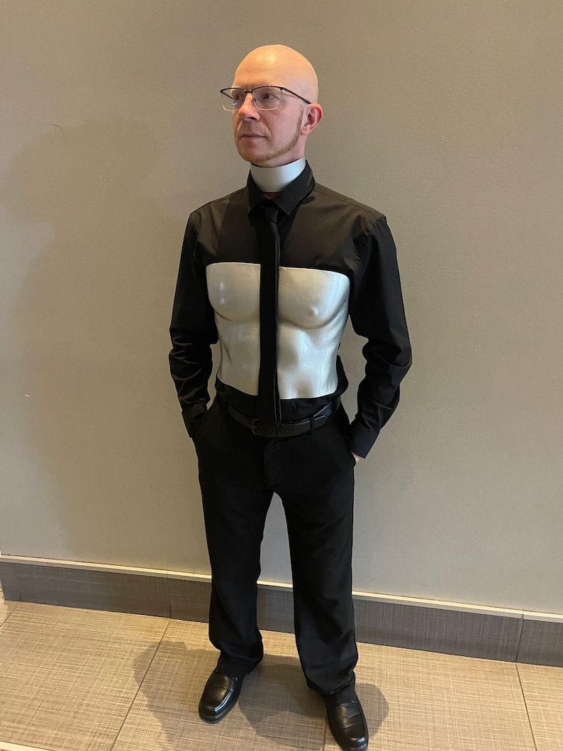 Men's Silver Waist Corset Chest Plate Armor Chrome - Etsy