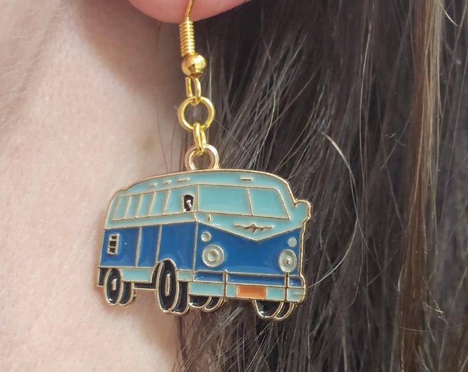 Hippie Bus Earrings - Etsy
