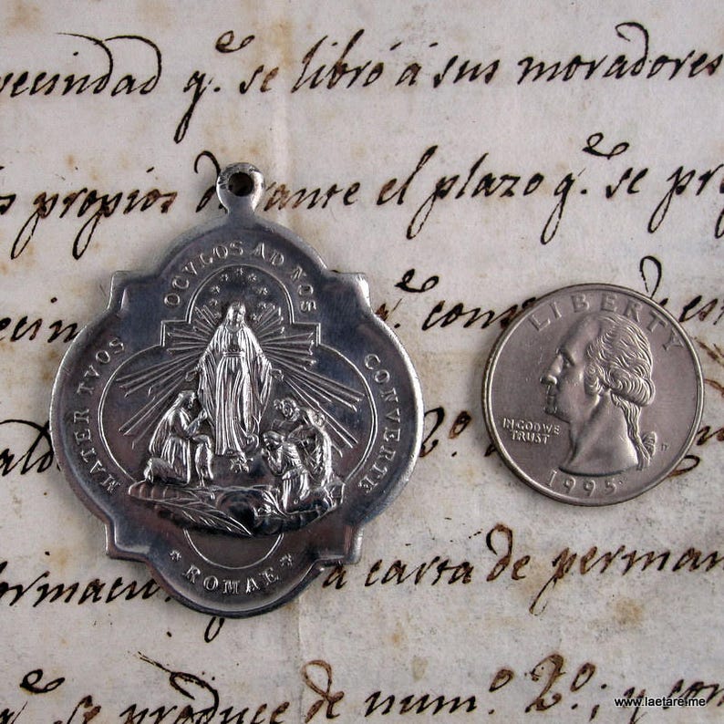 Our Lady of the Pious Schools Huge Medal Catholic Religious - Etsy