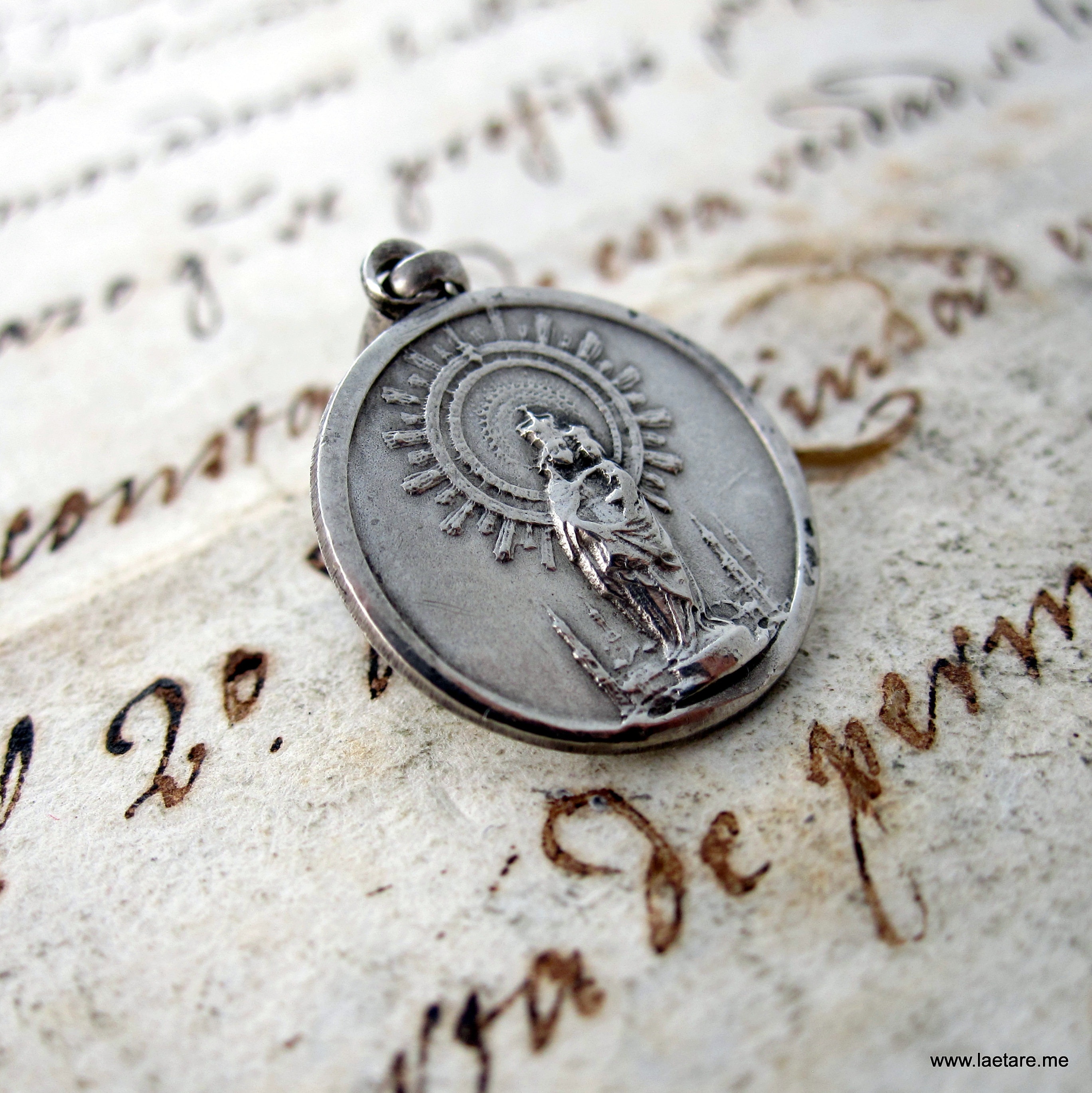 Our Lady of the Pillar Silver Scapular- Sacred Heart of Jesus ...