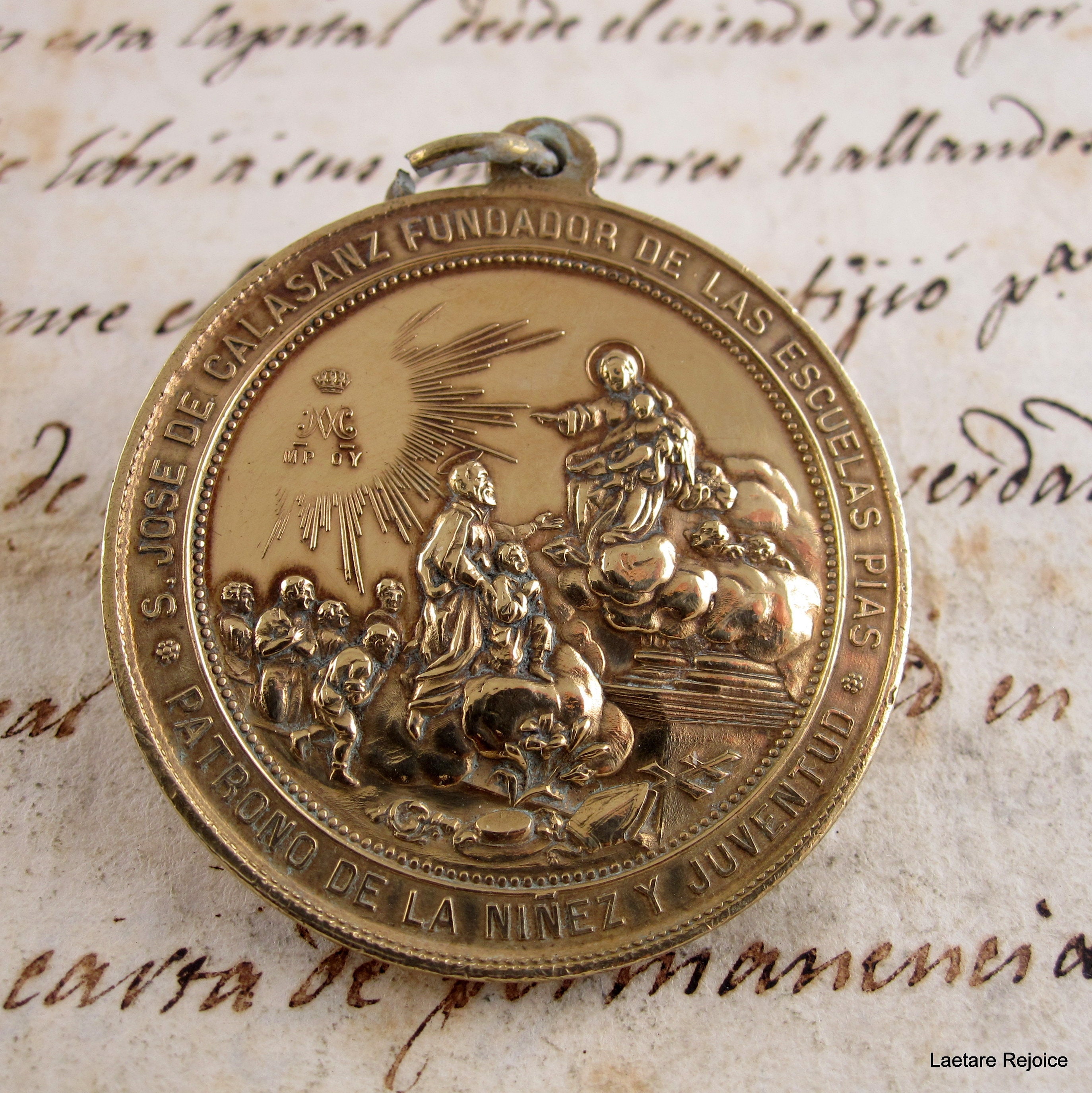 Antique Reward Religious Medal Pious Schools Piarists - Etsy