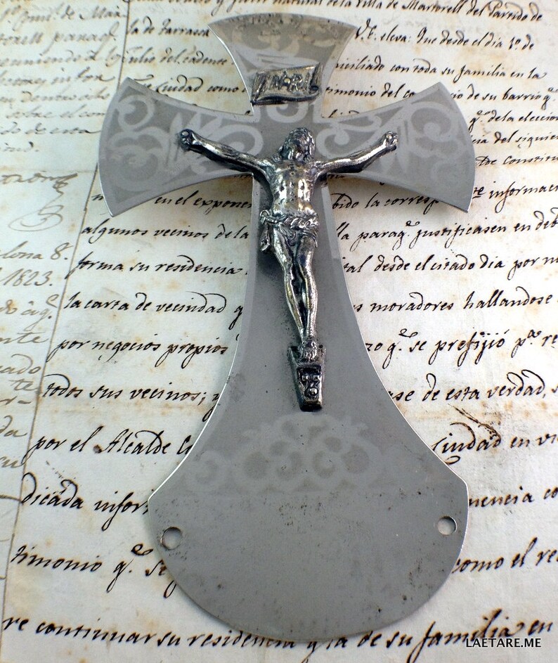 Stunning Art Deco Wall Crucifix - Nice Engraving- Religious Catholic - Etsy