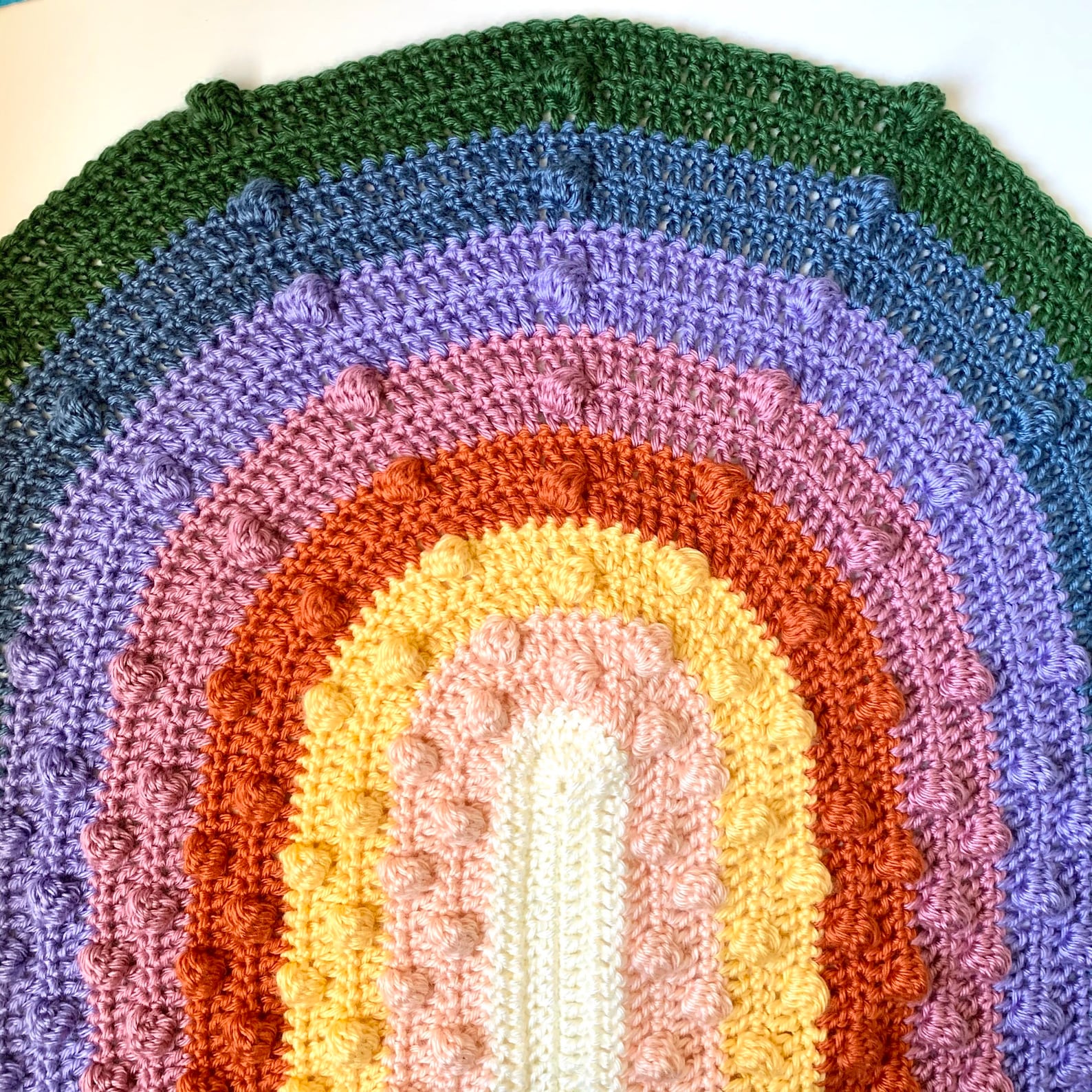 CROCHET Rainbow Bobble Blanket PATTERN | Etsy