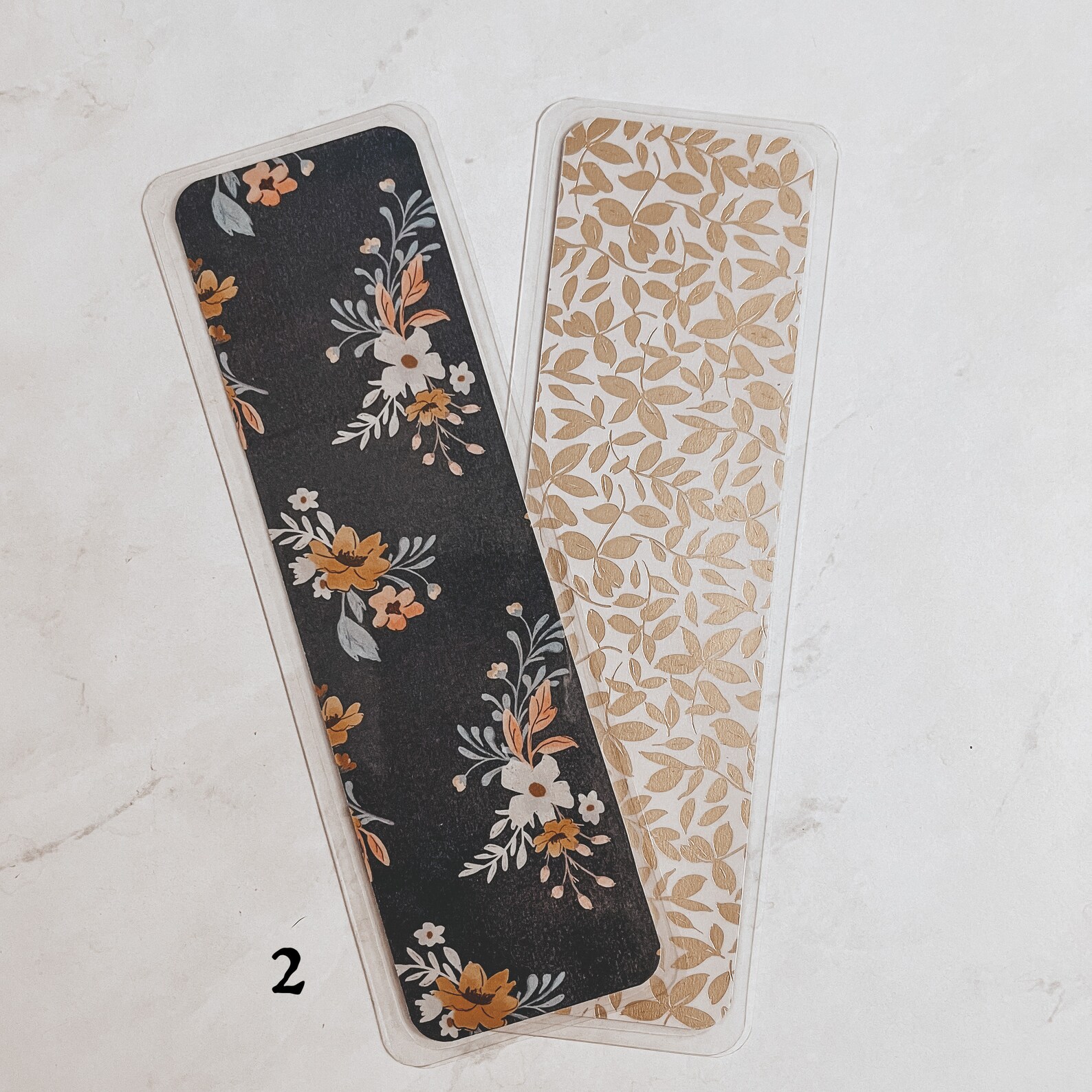 Fall Floral Laminated Bookmark, Double Sided Handmade Reader Gift - Etsy