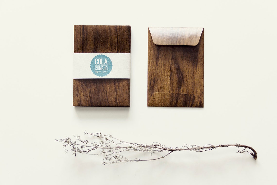 Paper Bag With Wood Look (mini) - Etsy