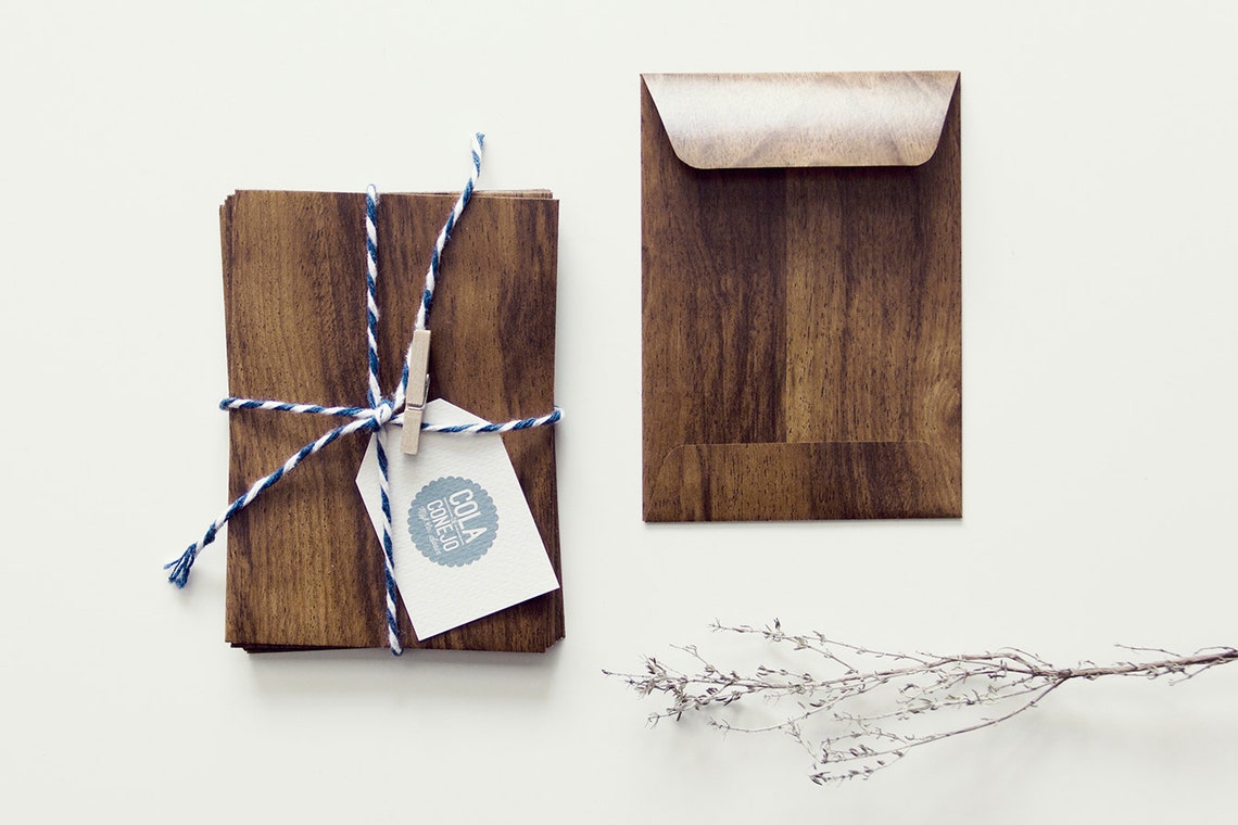 Paper Bag With Wood Look (medium) - Etsy