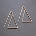 Triangle Threader Earrings - 14k Gold Filled, Argentium Silver ...
