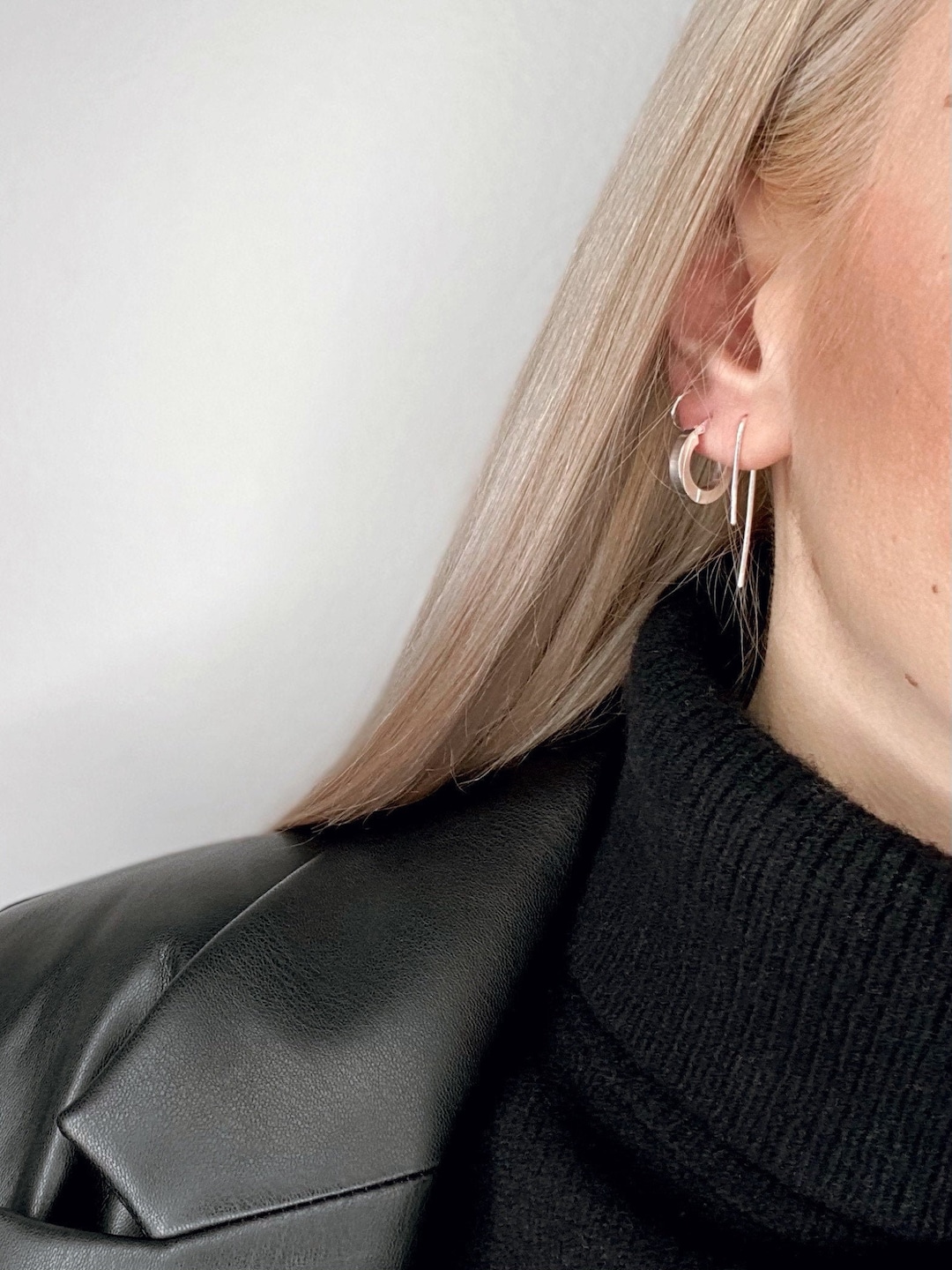 Large Threader Earrings - Gold Filled Earrings, Argentium Silver ...