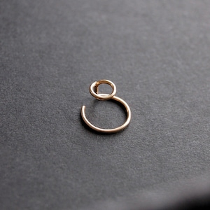 Small Circle Ear Jacket Earrings - 14k Gold Filled, Sterling Silver ...
