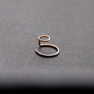 Small Circle Ear Jacket Earrings - 14k Gold Filled, Sterling Silver ...