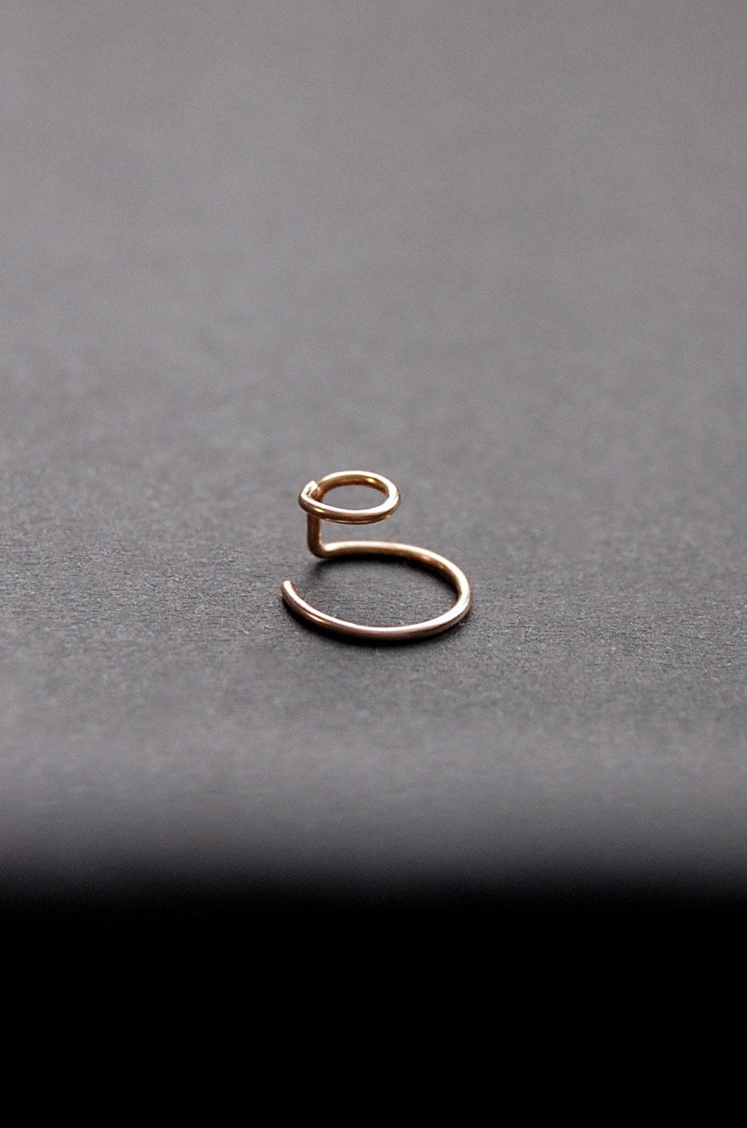 Small Circle Ear Jacket Earrings - 14k Gold Filled, Sterling Silver ...