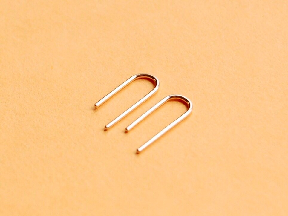 Small Threader Earrings Gold Filled Earrings Sterling - Etsy