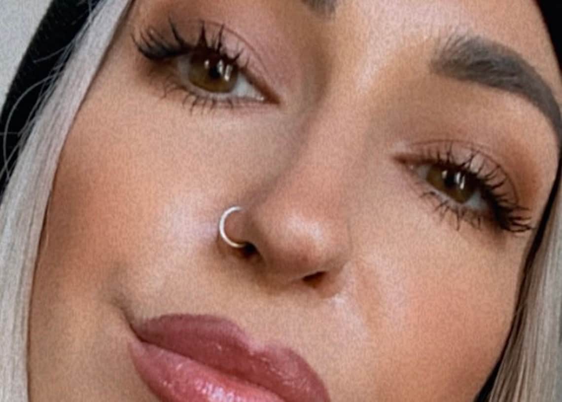 Nose Hoop - Sterling Silver Nose Hoop, Gold Nose Hoop, Gold Filled Nose ...