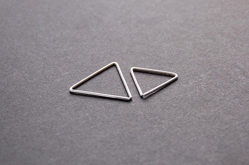 NEW Triangle Helix Hoop Earring, Triangle Cartilage Hoop Earring ...