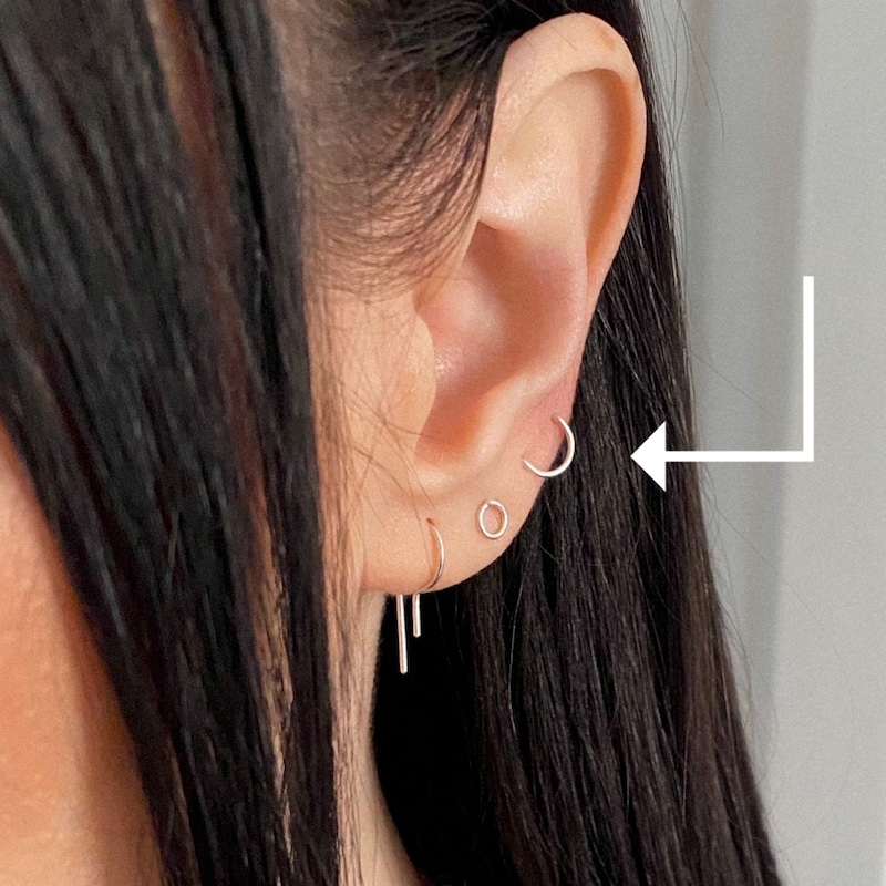 Double Piercing Earrings - Etsy