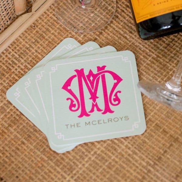 Personalized Paper Coasters - Etsy