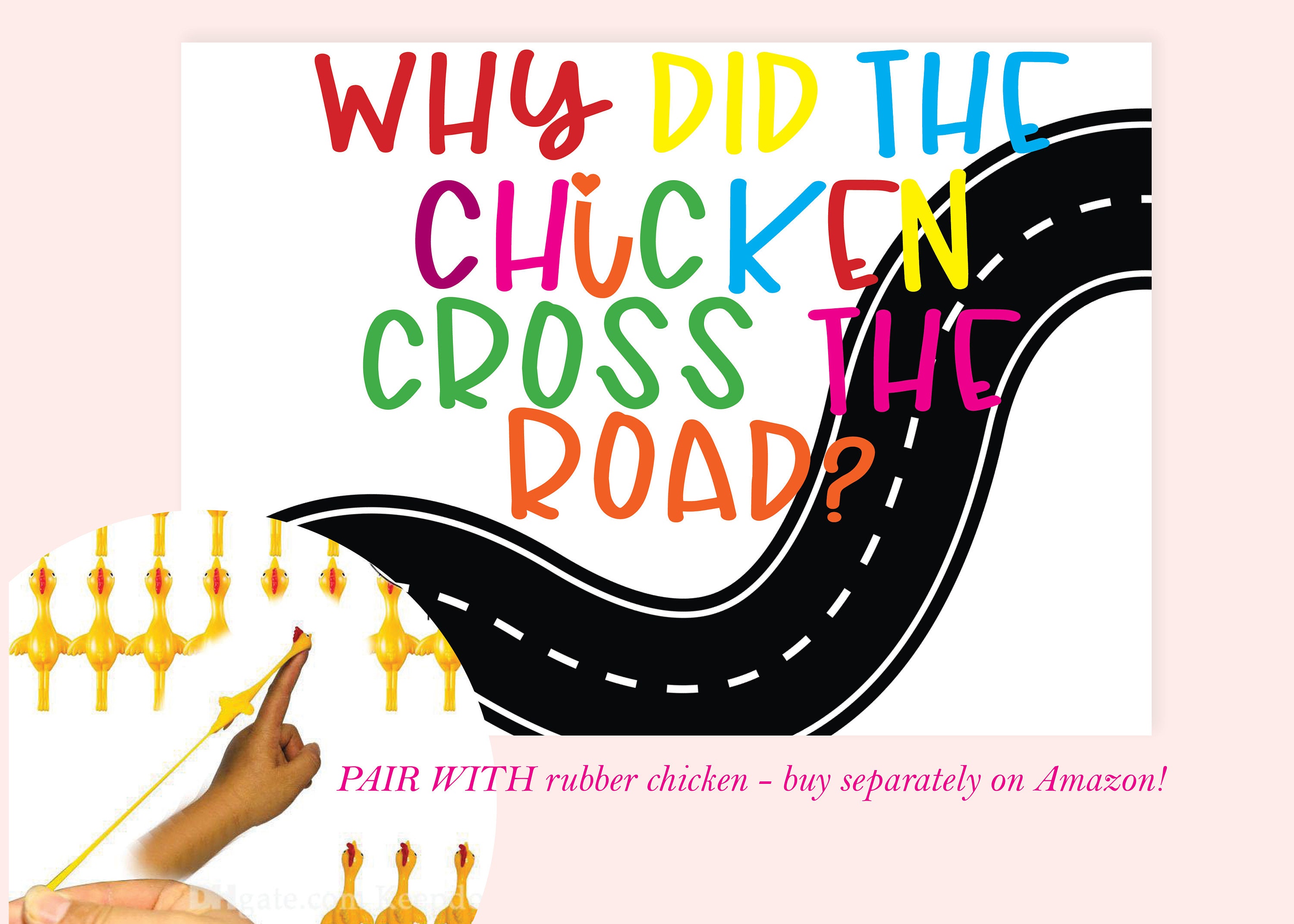 Chicken Crossed the Road Valentine Personalized Valentines Cards for ...