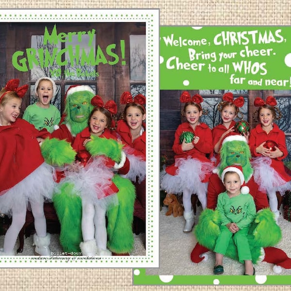 Grinch Photo Christmas Cards - Etsy