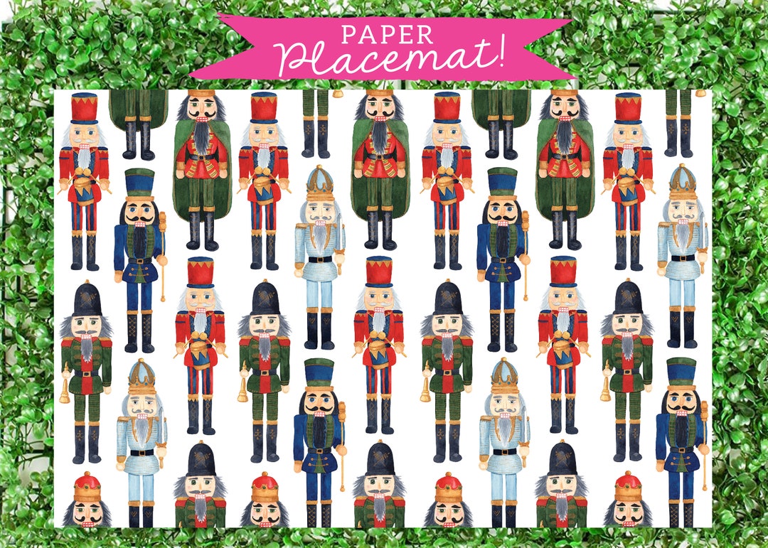 Nutcracker Christmas Paper Placemats/holiday Tablescape/christmas ...