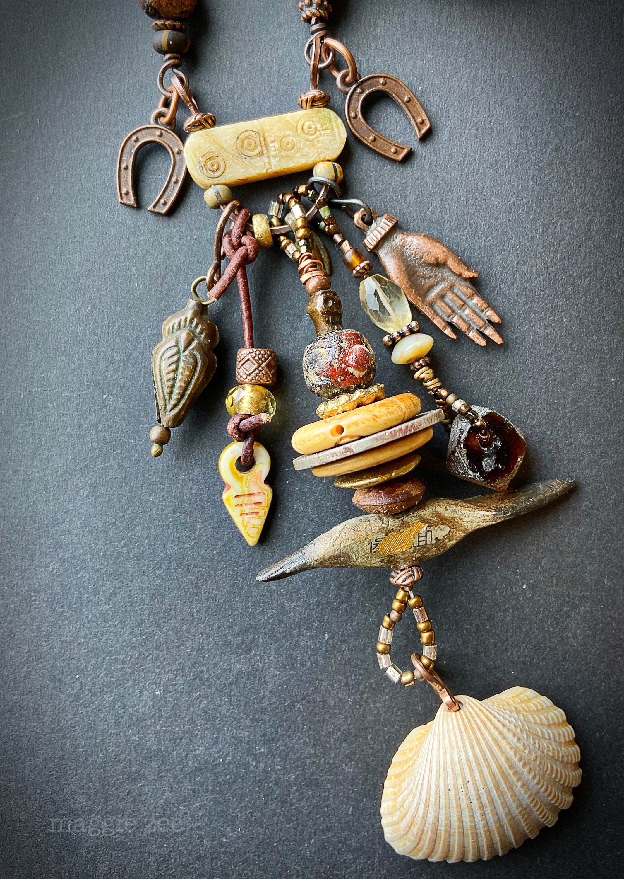 Earth and Sea Shaman Protective Amulet Necklace - Etsy