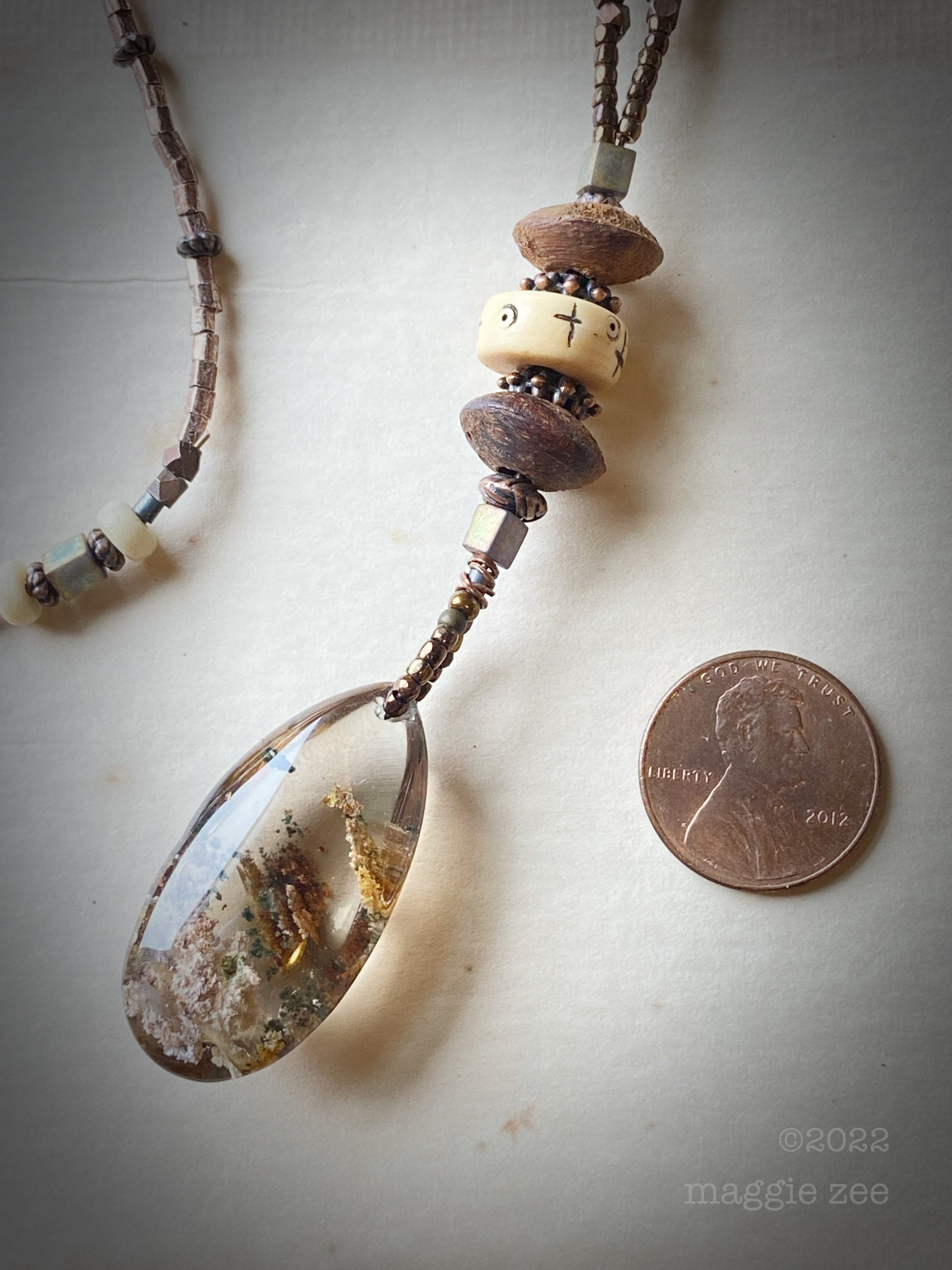 Garden Quartz Amulet Necklace - Etsy