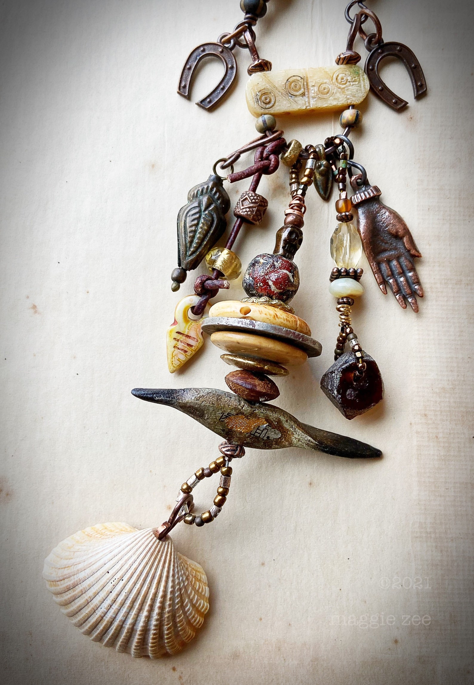 Earth and Sea Shaman Protective Amulet Necklace - Etsy