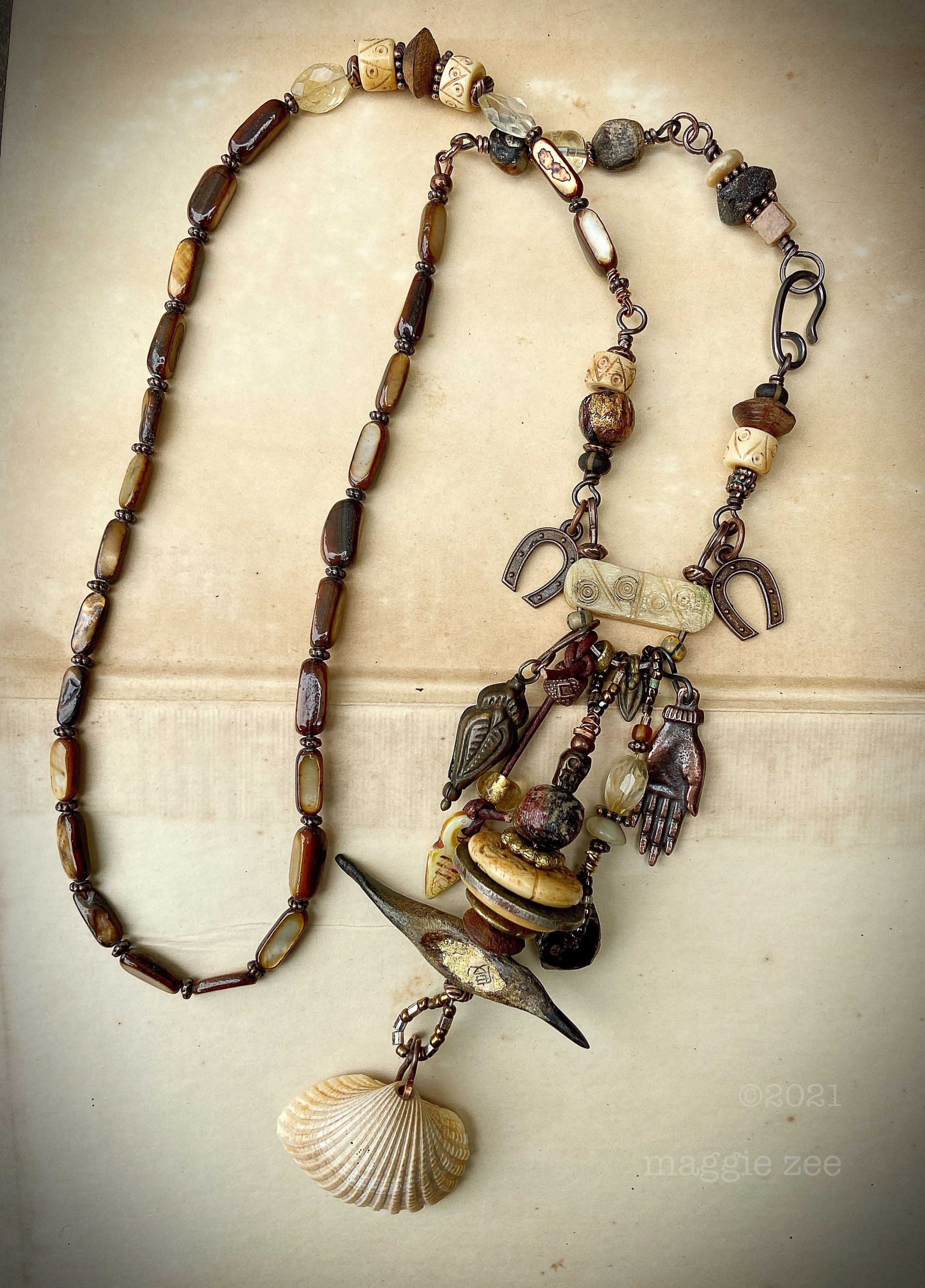 Earth and Sea Shaman Protective Amulet Necklace - Etsy