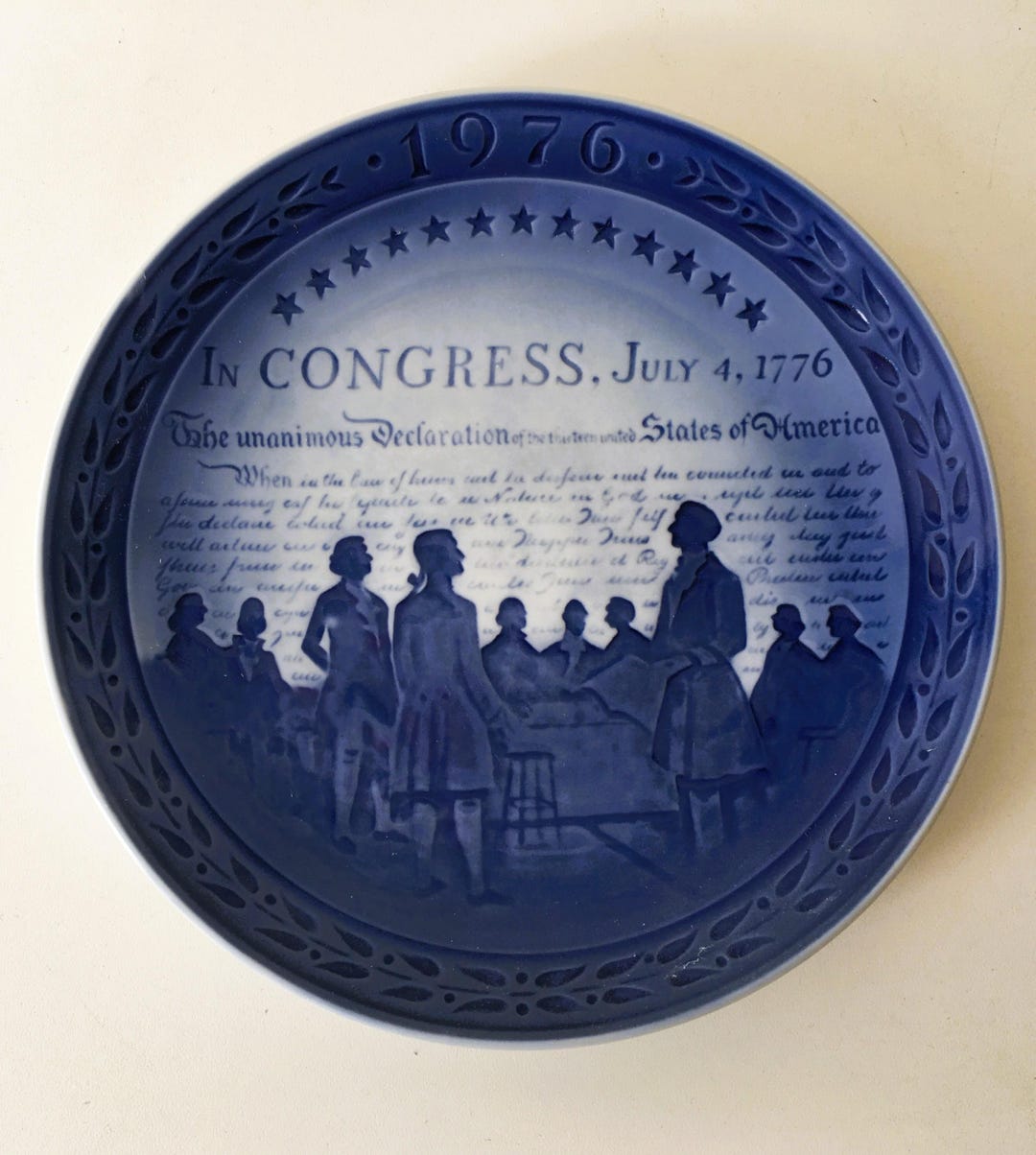 Royal Copenhagen 1976 Special Issue Plate for United States ...