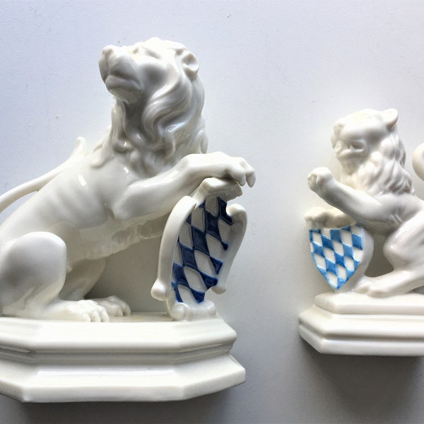 Porcelain Lions - Etsy