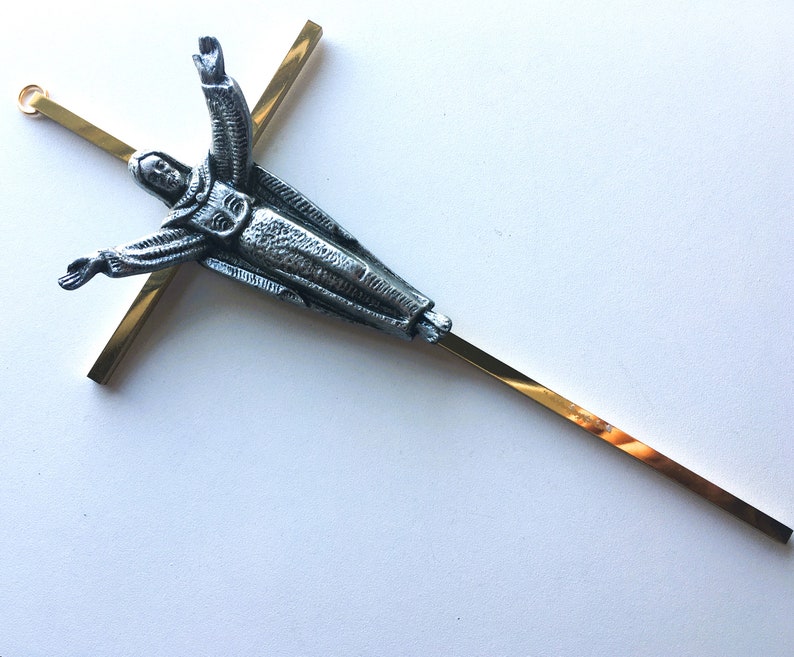 Christ the Redeemer Wall Crucifix; Wall Cross; Solid Brass Cross ...