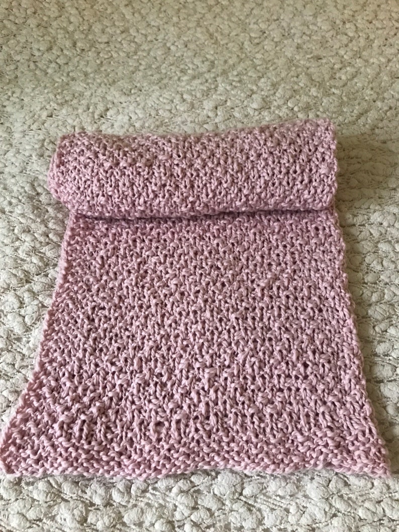 Pink Baby Blanket Baby Girl Blanket Eco Organic Cotton Baby Blanket ...