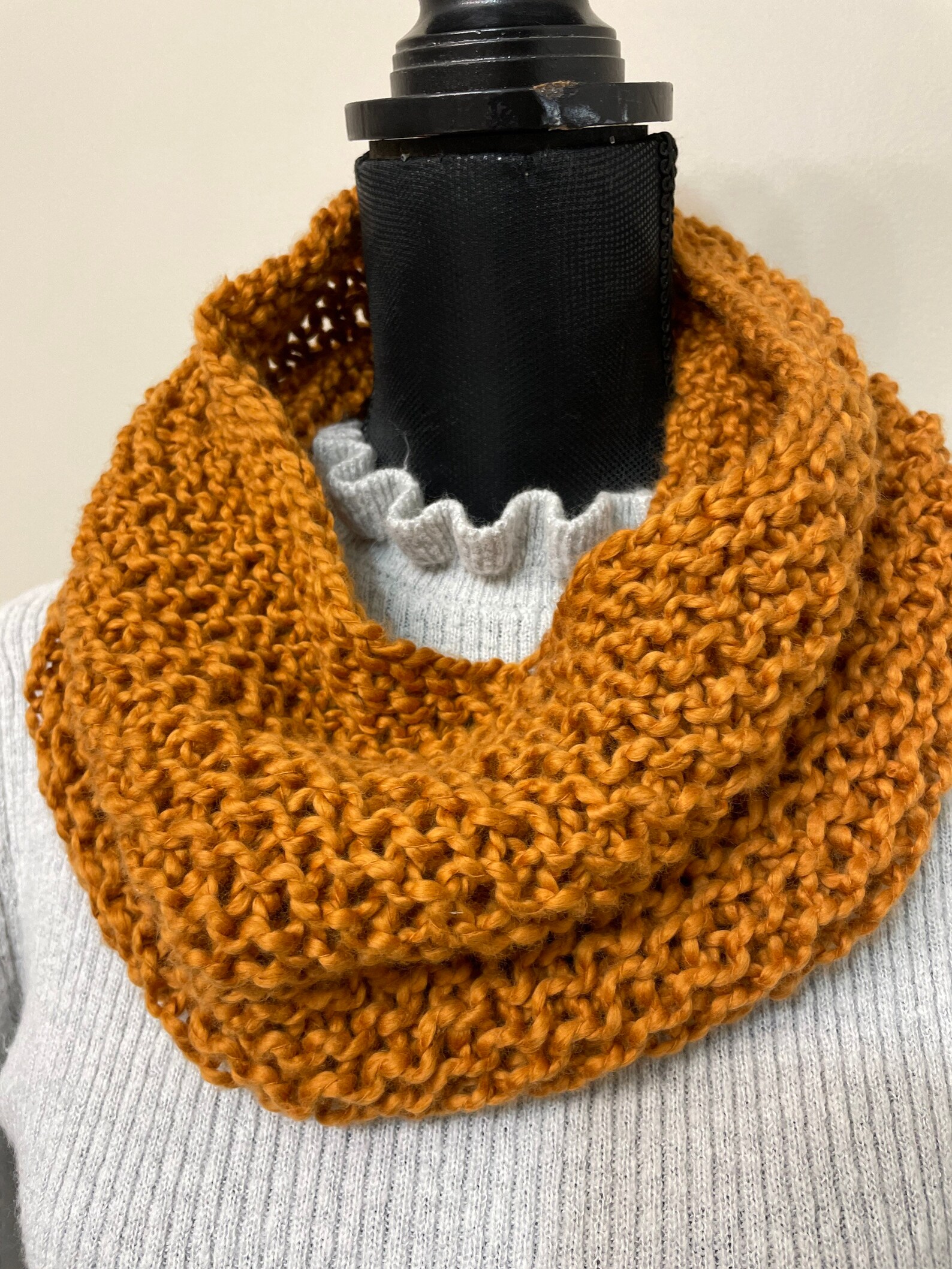 Unisex Hand Knit Cowl- Women Knit Cowl- Brown Neck Warmer- Winter Neck ...