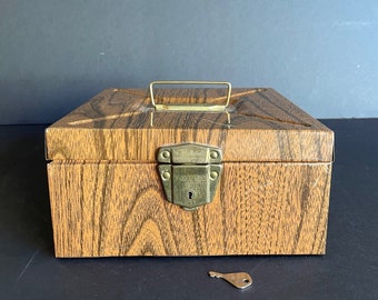 Vintage Porta File Check Box With Key- by Hamilton Metal Products Co ...